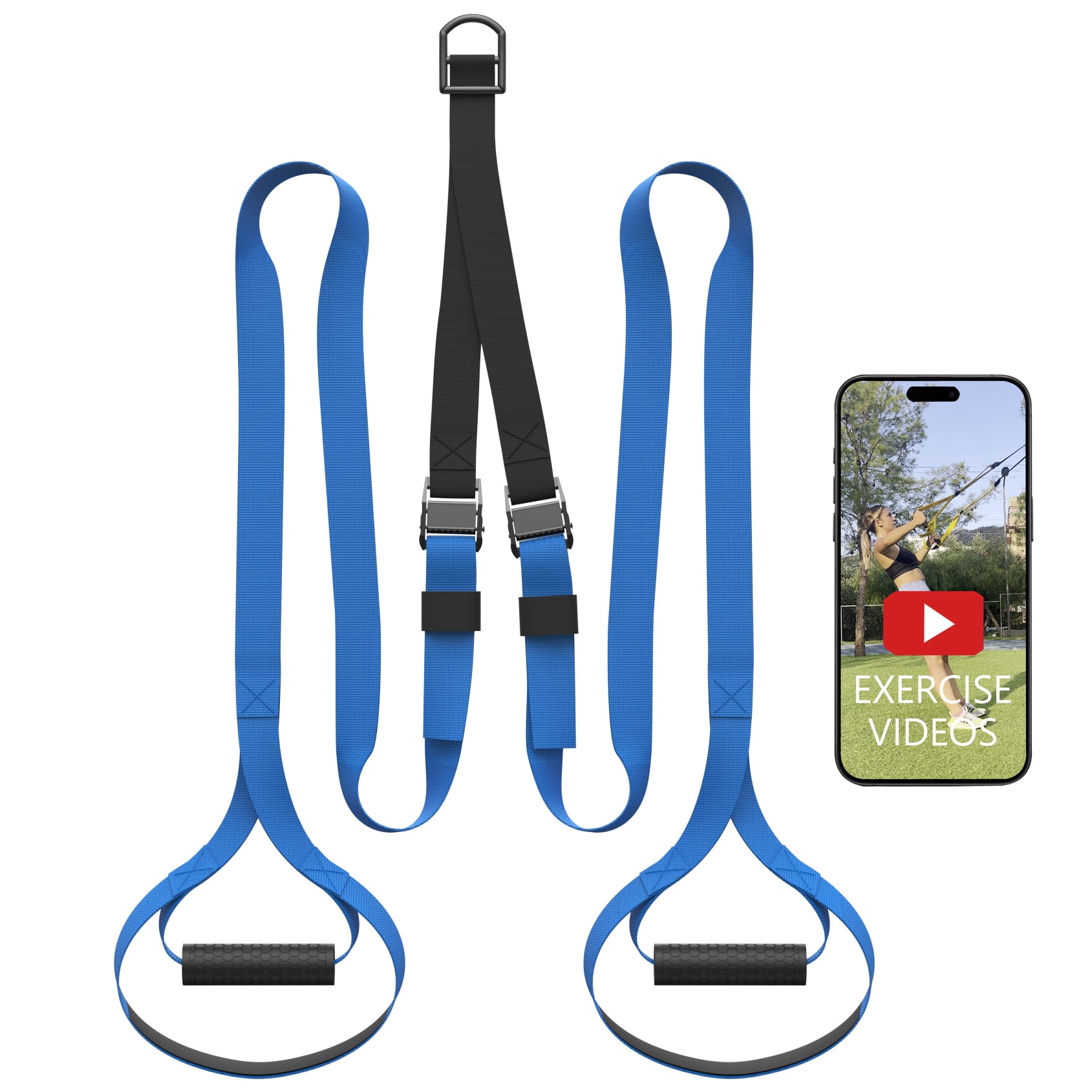 FITKIT Suspension Trainer Bodyweight Fitness Training Kit, Home ...